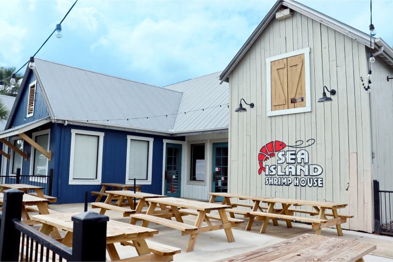Sea island restaurant store